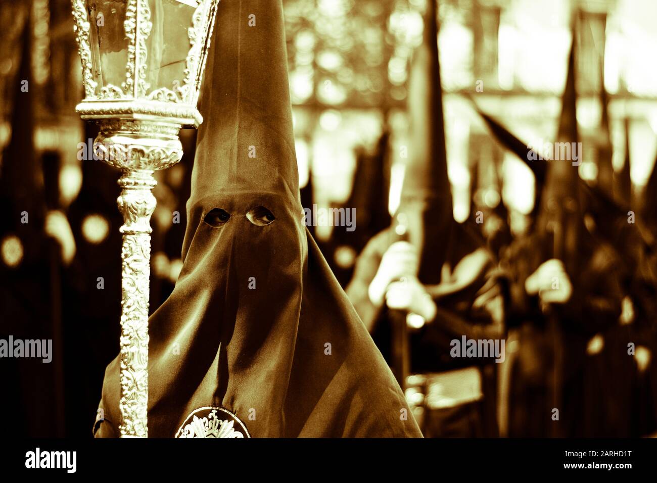 the big Easter week processions on the city streets Stock Photo - Alamy