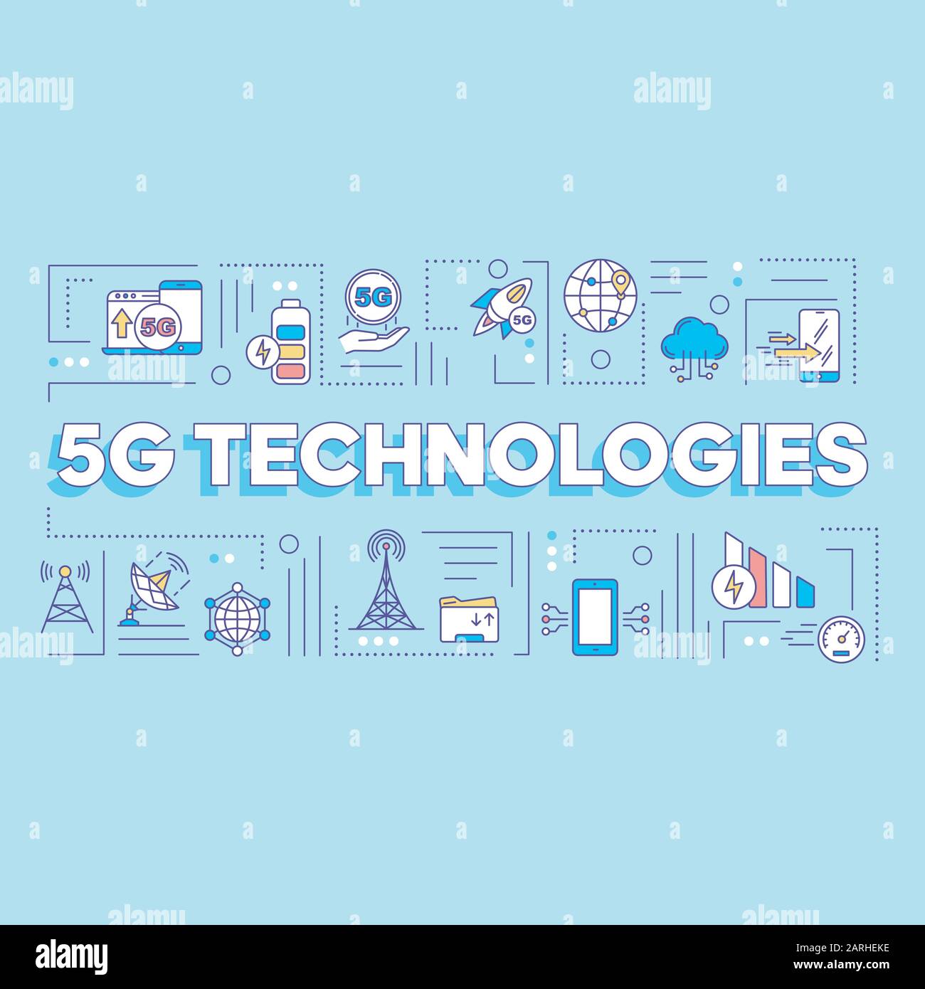 5g wireless infographics hi-res stock photography and images - Alamy