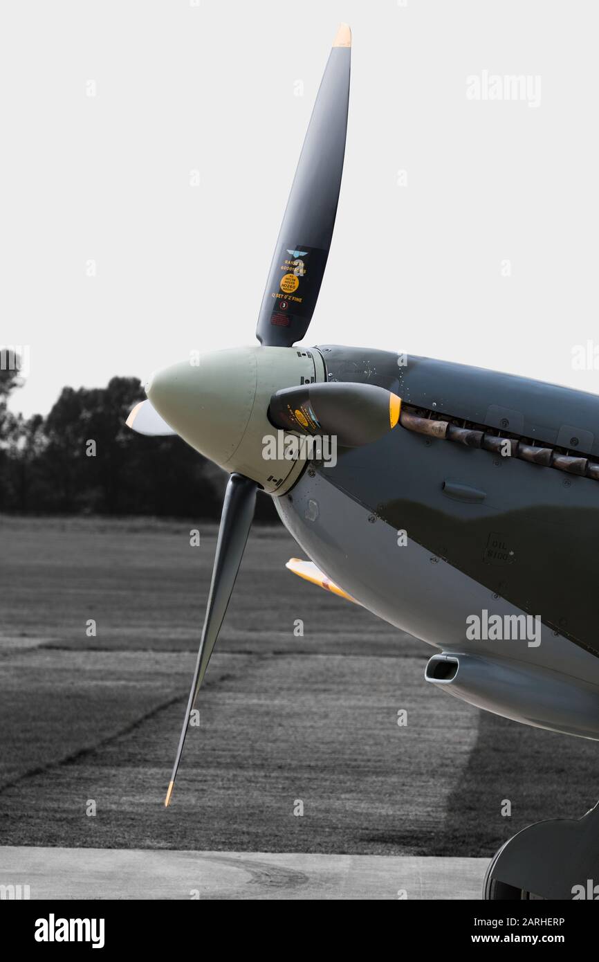 Supermarine Spitfire Propeller Stock Photo - Alamy