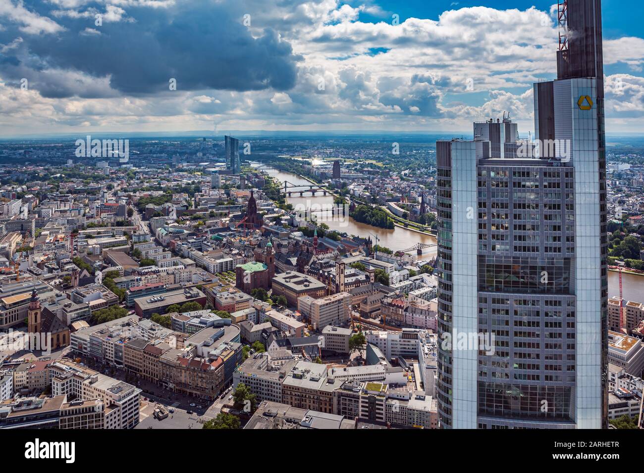 FRANKFURT ON THE MAIN, GERMANY - CIRCA JUNE, 2016: View over the City ...