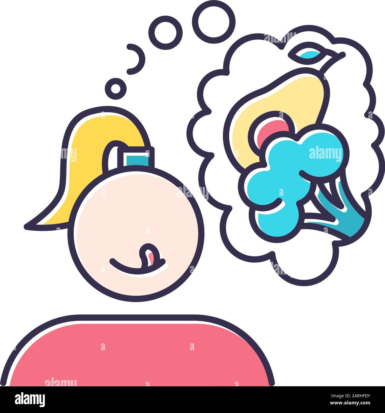 Very hungry woman Stock Vector Images - Alamy