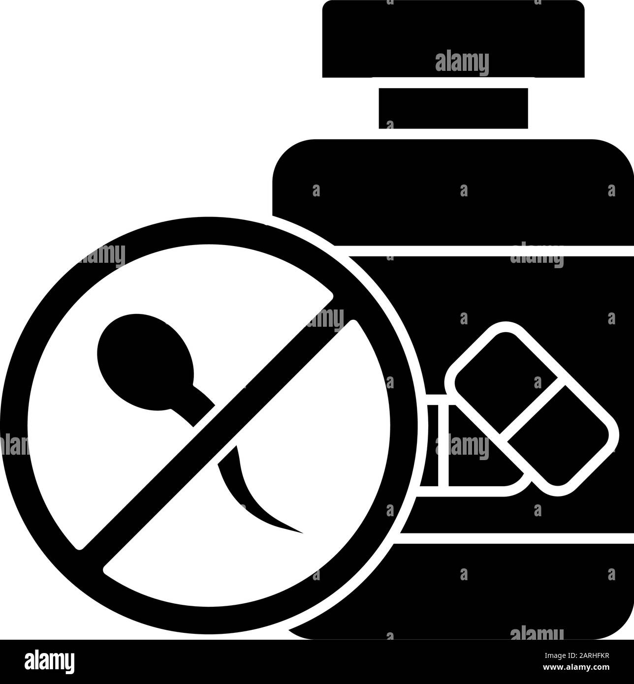 Birth control glyph icon. Oral contraceptive. Female healthcare ...