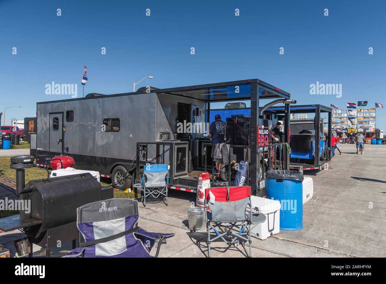 BBQ Smoker Pigfest Lakeland, Florida USA Stock Photo - Alamy