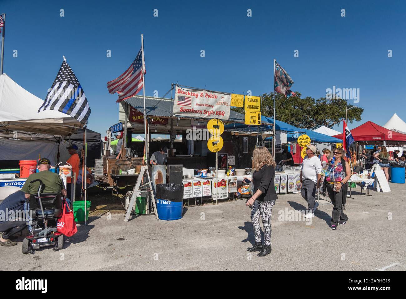 BBQ Smoker Pigfest Lakeland, Florida USA Stock Photo - Alamy