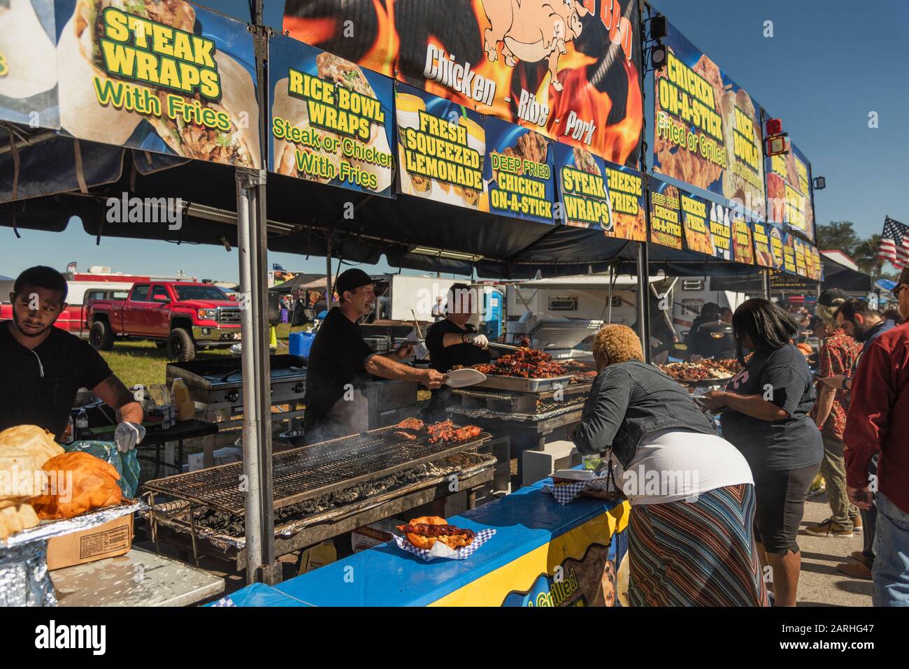 BBQ Smoker Pigfest Lakeland, Florida USA Stock Photo - Alamy