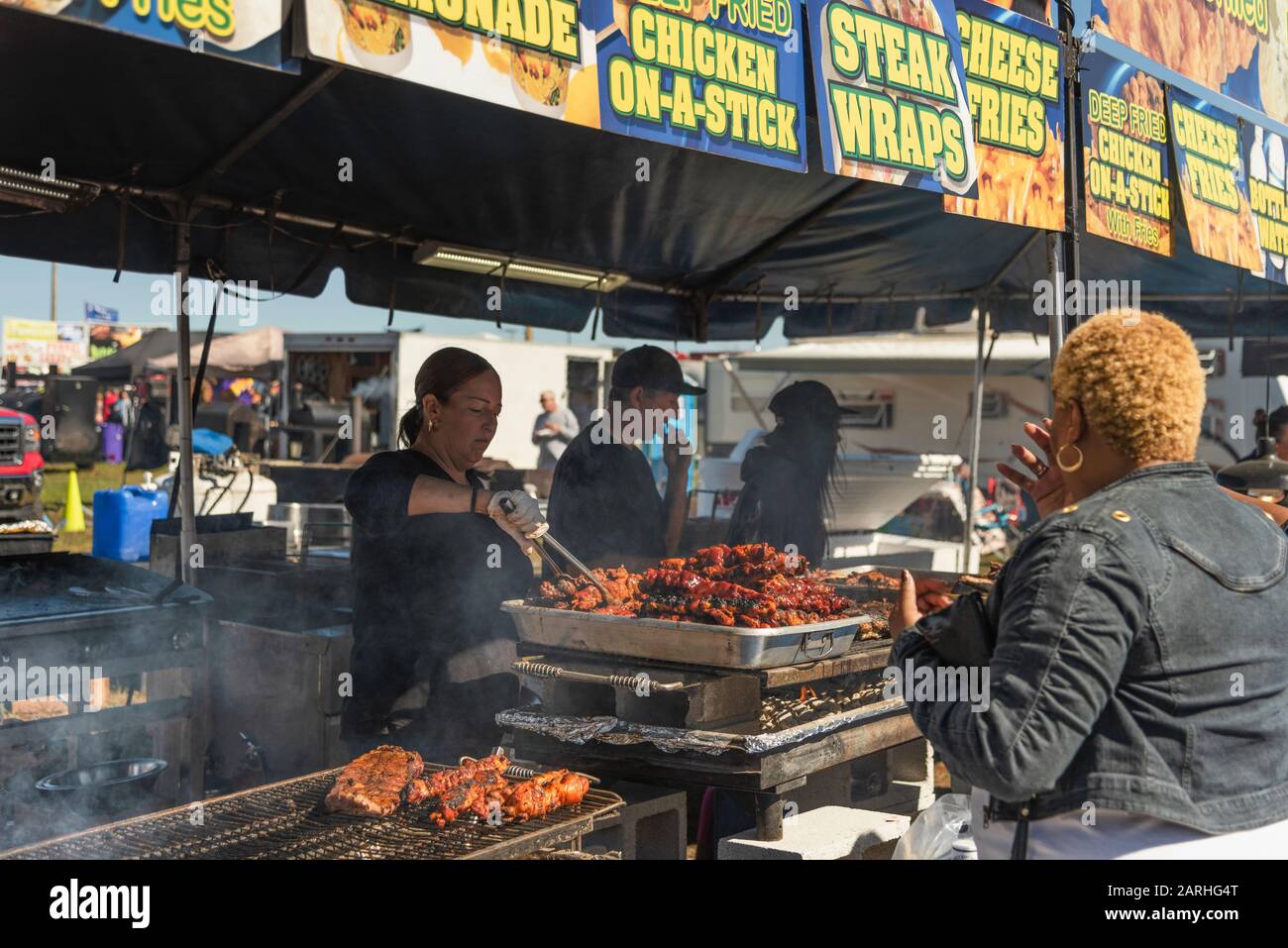 BBQ Smoker Pigfest Lakeland, Florida USA Stock Photo - Alamy