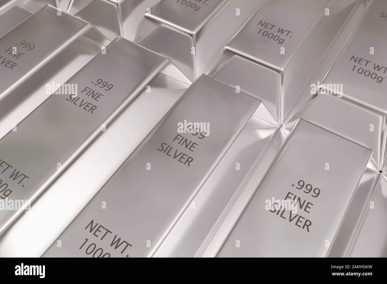 Silver ingot bars finance hi-res stock photography and images - Alamy