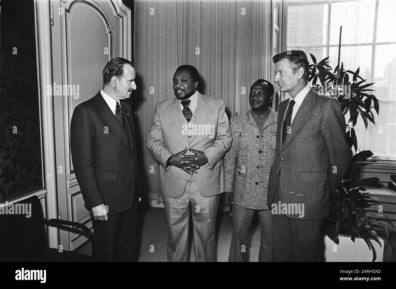 South african apartheid leaders Black and White Stock Photos & Images ...