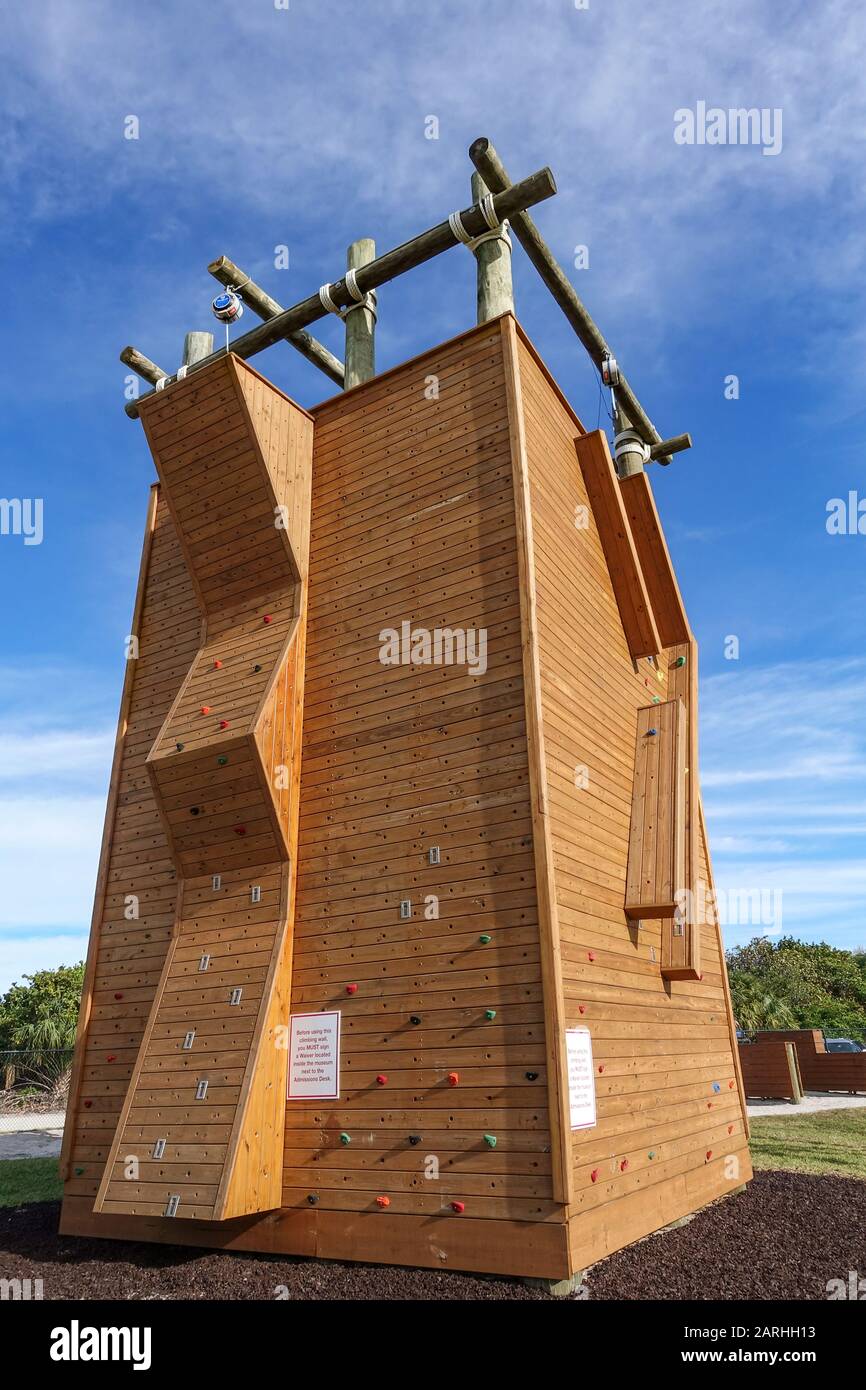 Ft. Pierce,FL/USA-1/27/20: An example of the obstacle course climbing ...