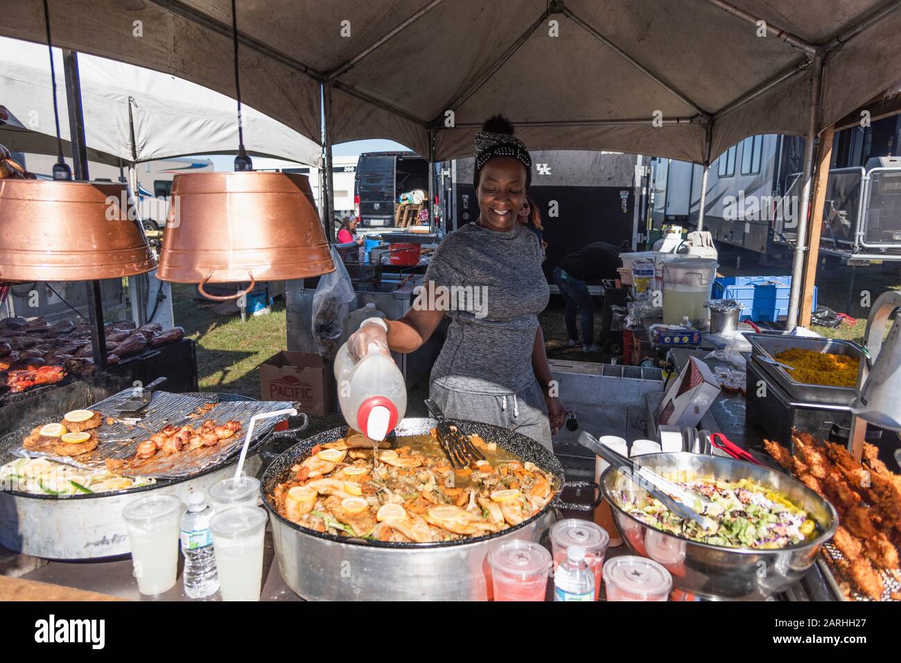BBQ Smoker Pigfest Lakeland, Florida USA Stock Photo - Alamy