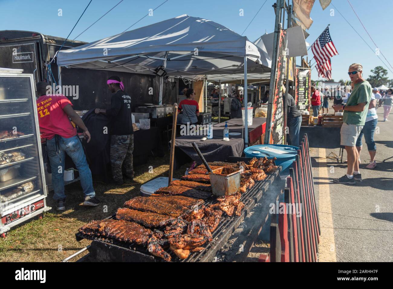 BBQ Smoker Pigfest Lakeland, Florida USA Stock Photo - Alamy
