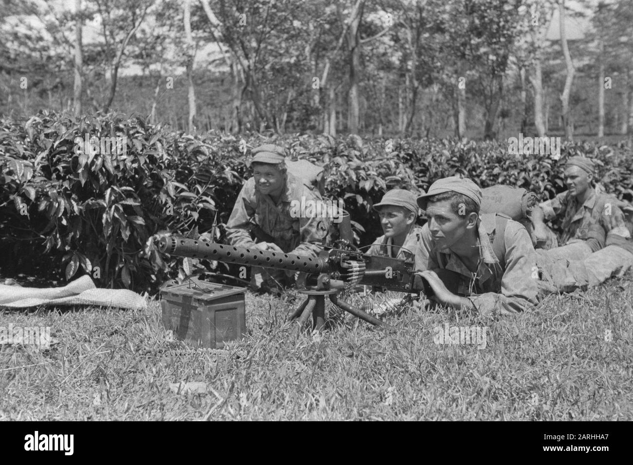 Sector Bandoeng [heavy machine gun platoon in position] Date: 21 July ...