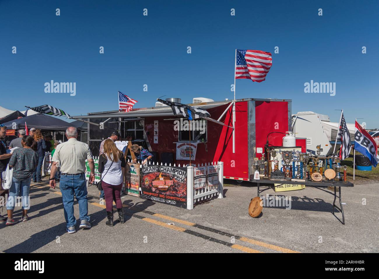 BBQ Smoker Pigfest Lakeland, Florida USA Stock Photo - Alamy