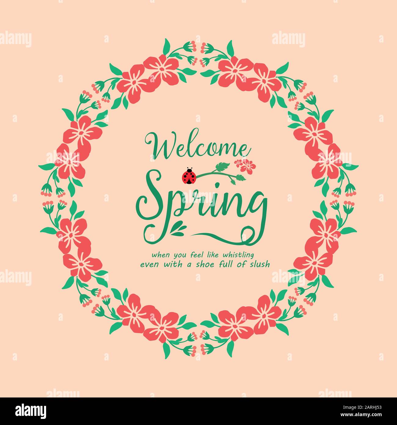 Unique Shape pattern of leaf and floral frame, for elegant welcome ...