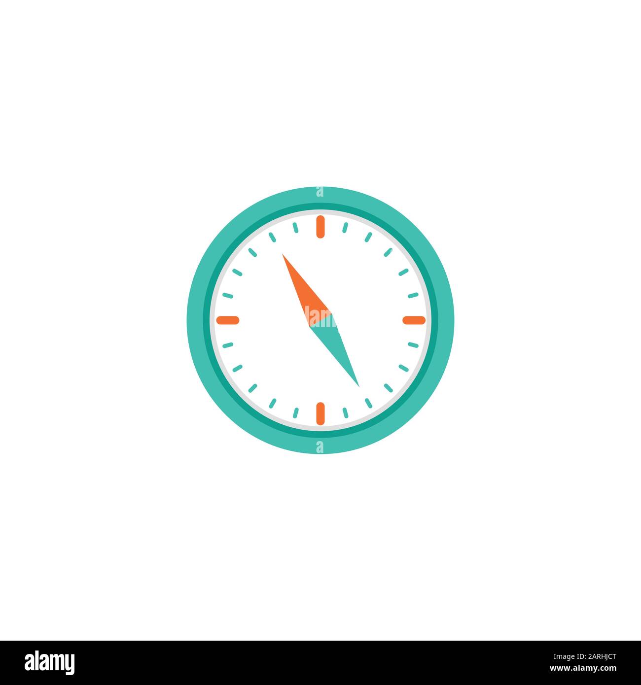 flat blue compass icon isolated on white. compass traveler sign. Vector ...