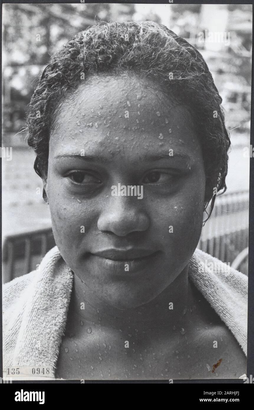 Swimmer Enith Brigitha Date: undated Keywords: water sports, swimming ...
