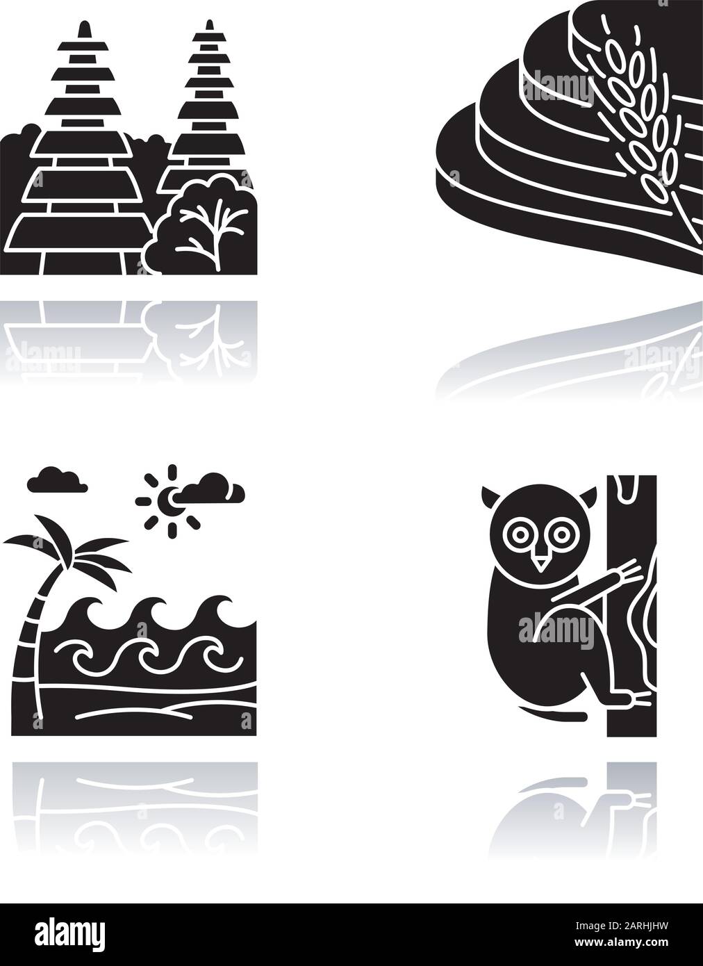 Indonesia bali island rice Stock Vector Images - Alamy