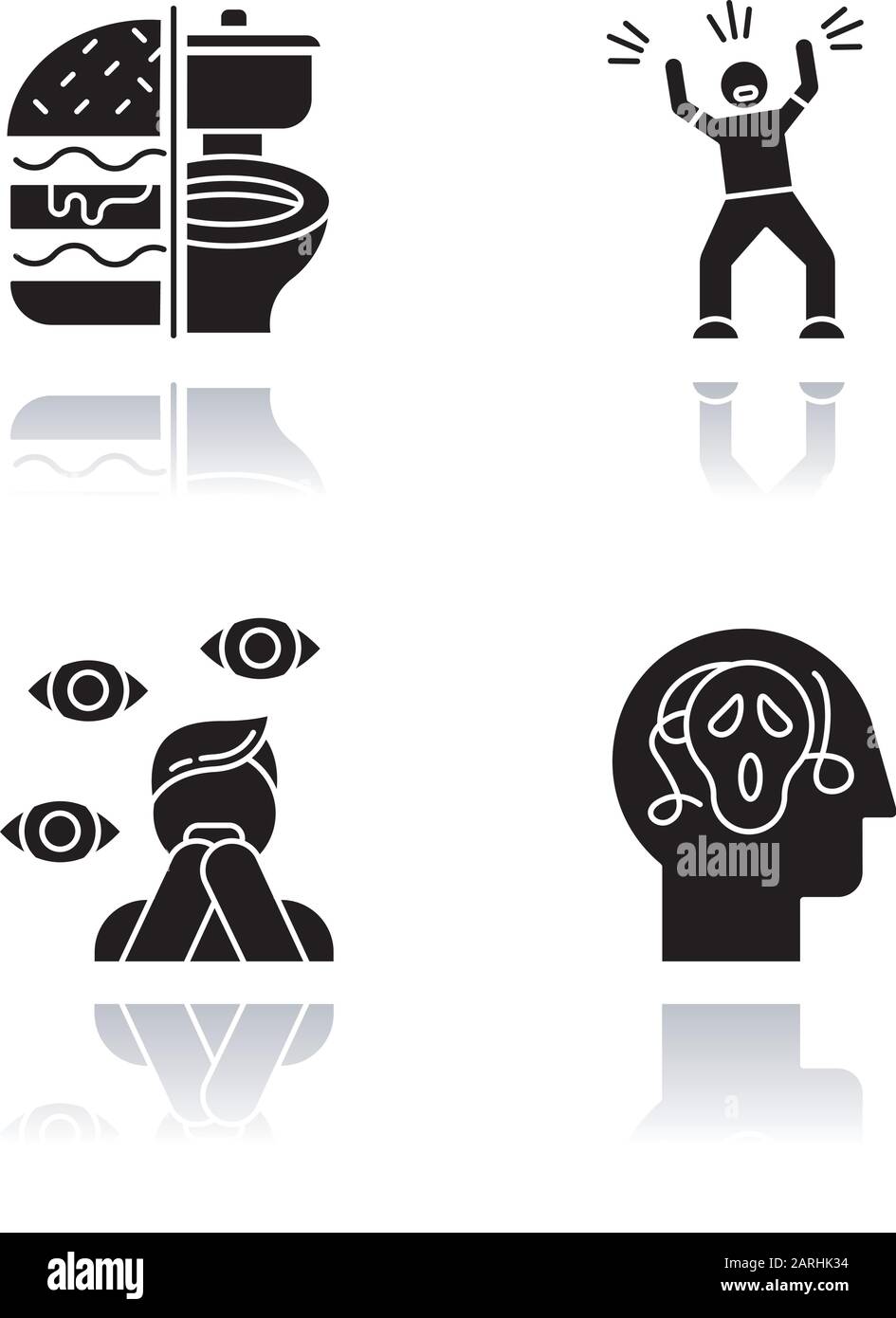 Anxiety eating Black and White Stock Photos & Images - Alamy