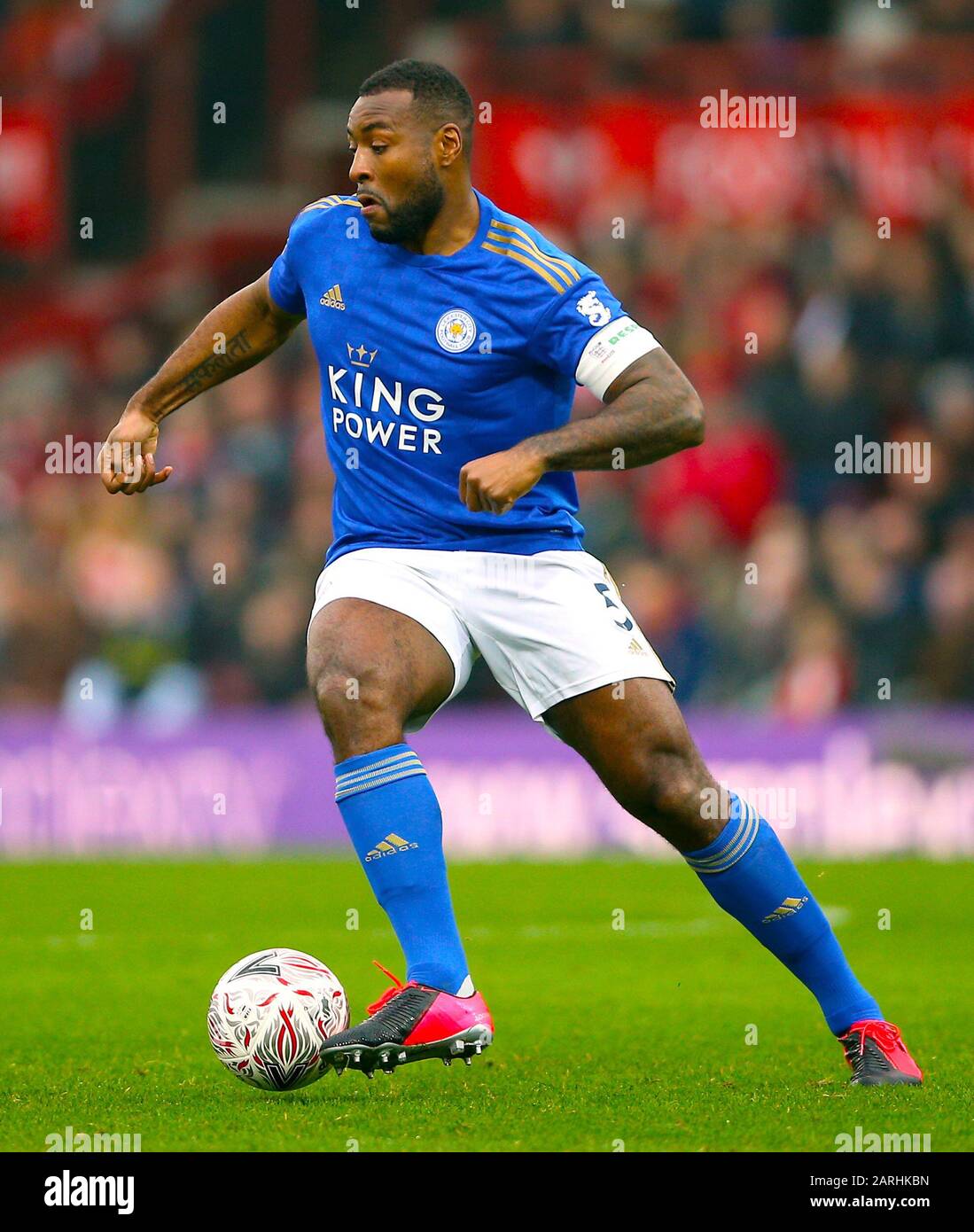 Leicester City's Wes Morgan Stock Photo - Alamy