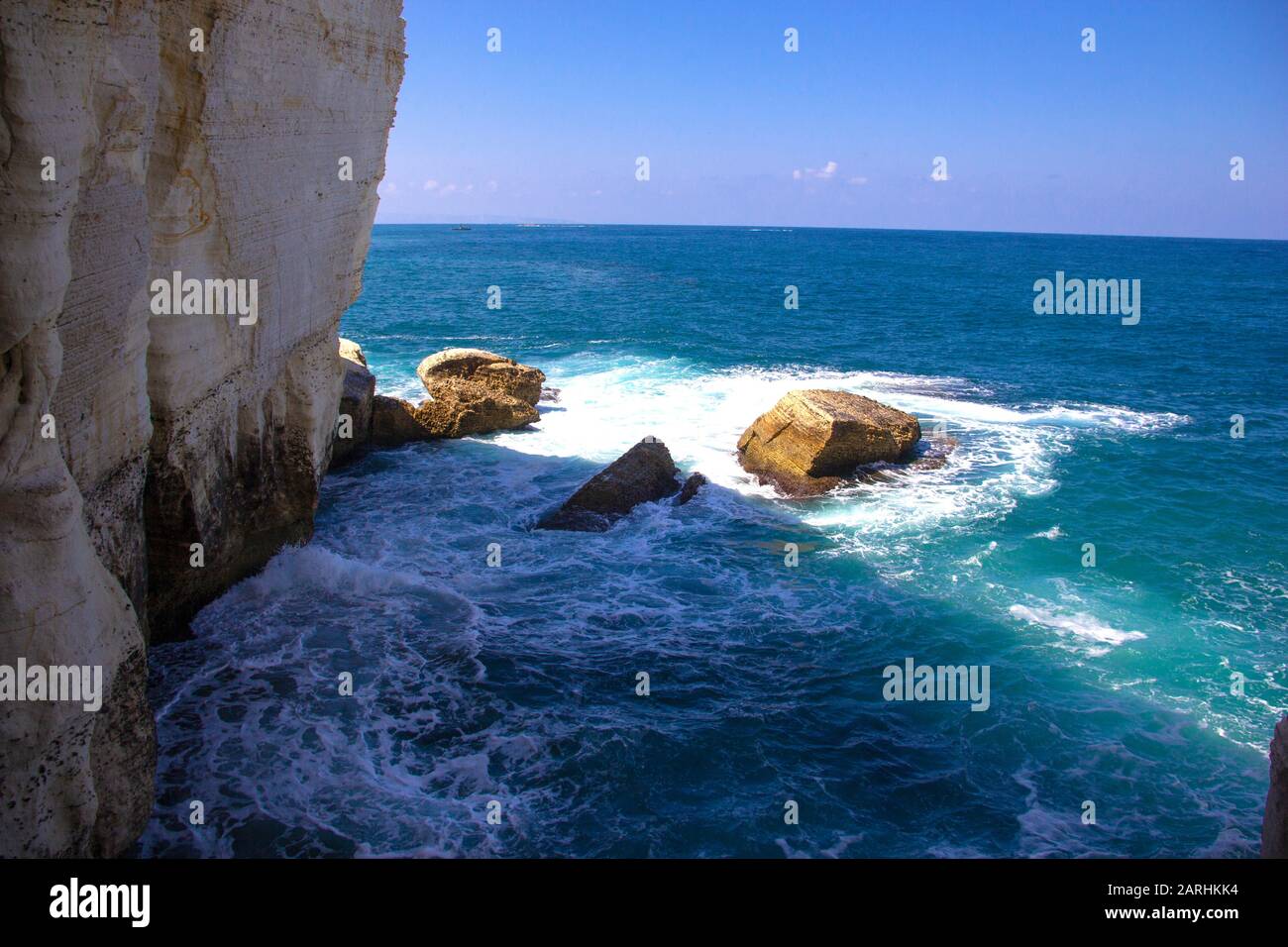 Rosh Hanikra Grottoes at the Mediterranean Stock Photo - Alamy