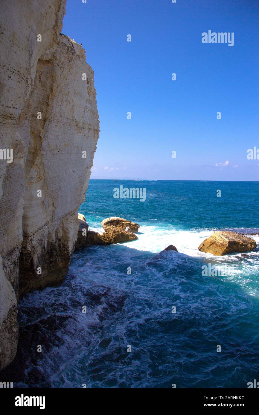 Rosh Hanikra Grottoes at the Mediterranean Stock Photo - Alamy