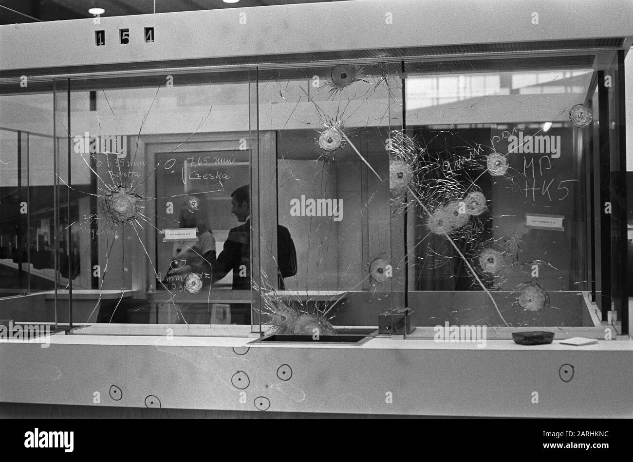 Bullet holes display Black and White Stock Photos & Images - Alamy