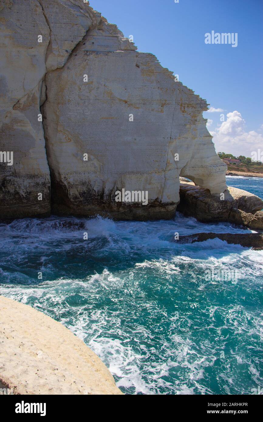 Rosh Hanikra Grottoes at the Mediterranean Stock Photo - Alamy