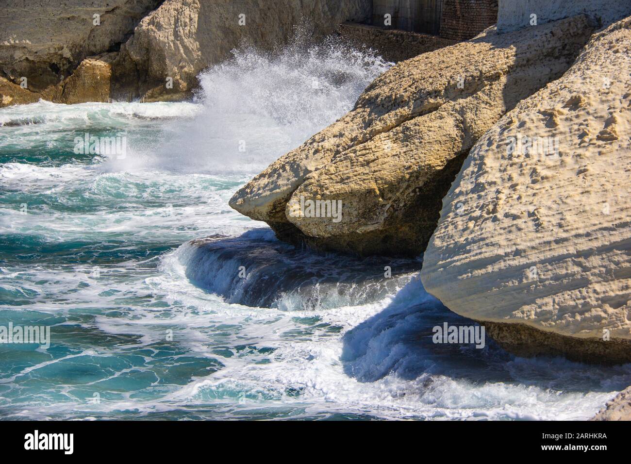 Rosh Hanikra Grottoes at the Mediterranean Stock Photo - Alamy