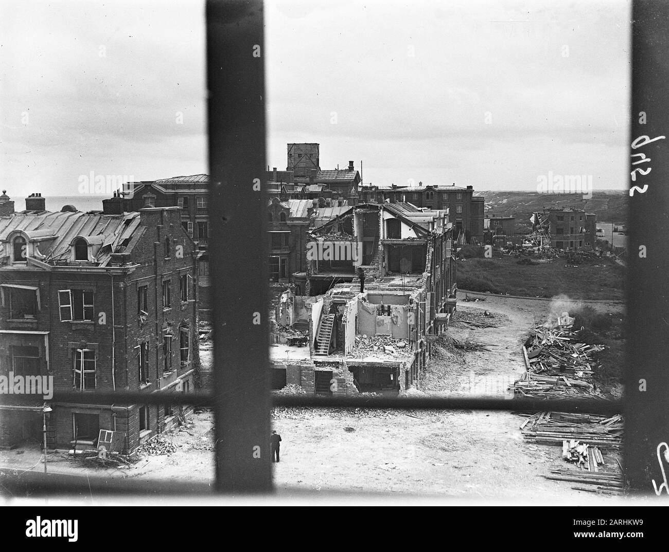 Scheveningen, demolition of bunkers and barriers Date: 1945 Location ...