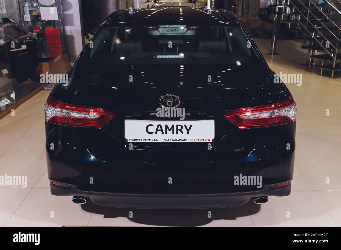 Ufa, Russia, 15 January, 2020: Toyota Camry, side view. Photography of ...