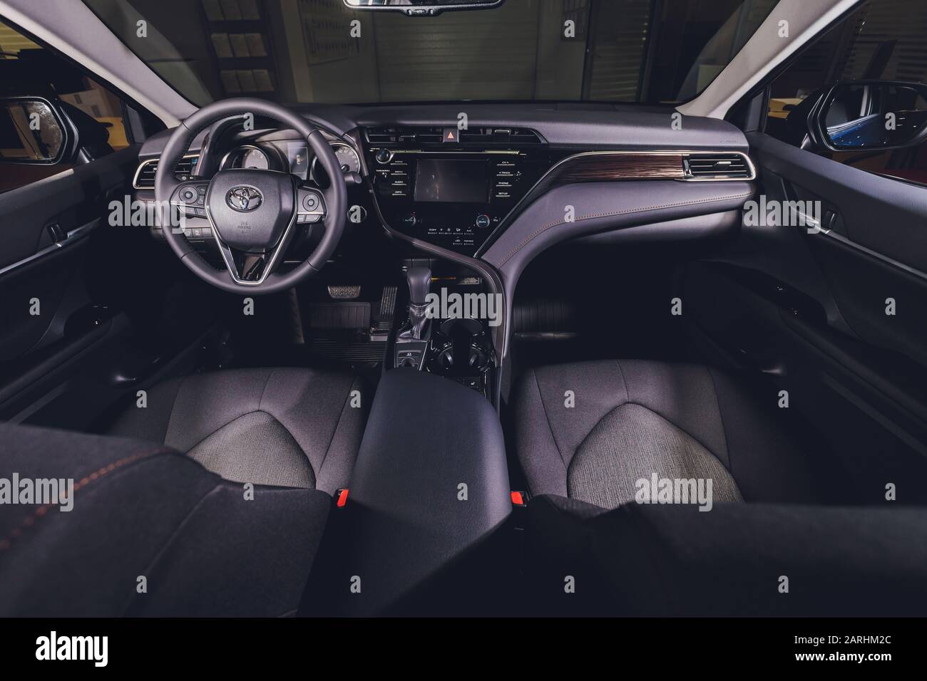 Ufa, Russia, 15 January, 2020: Toyota Camry, side view. Photography of ...