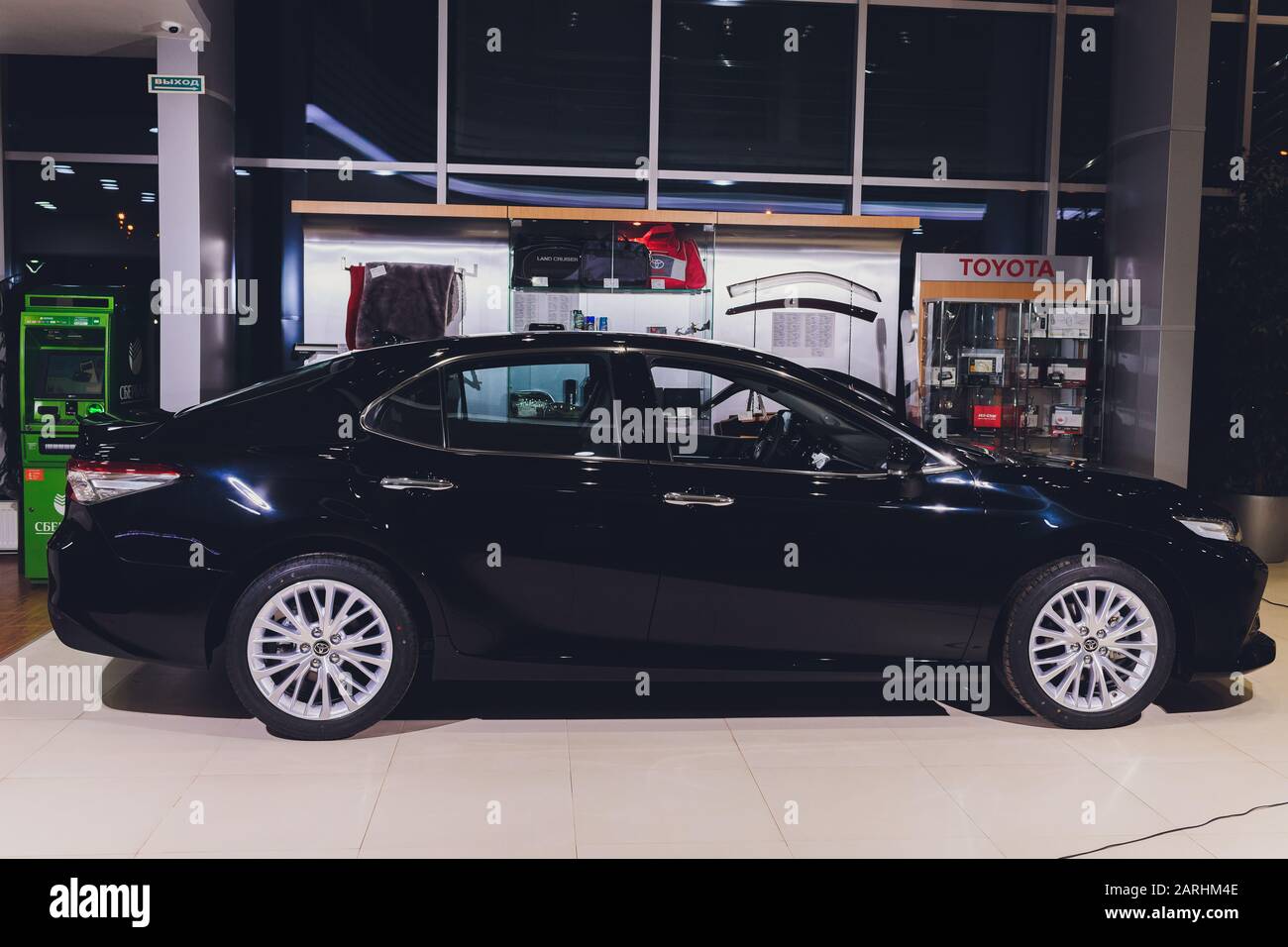 Ufa, Russia, 15 January, 2020: Toyota Camry, side view. Photography of ...