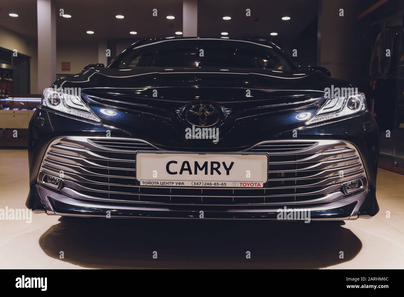 Ufa, Russia, 15 January, 2020: Toyota Camry, side view. Photography of ...