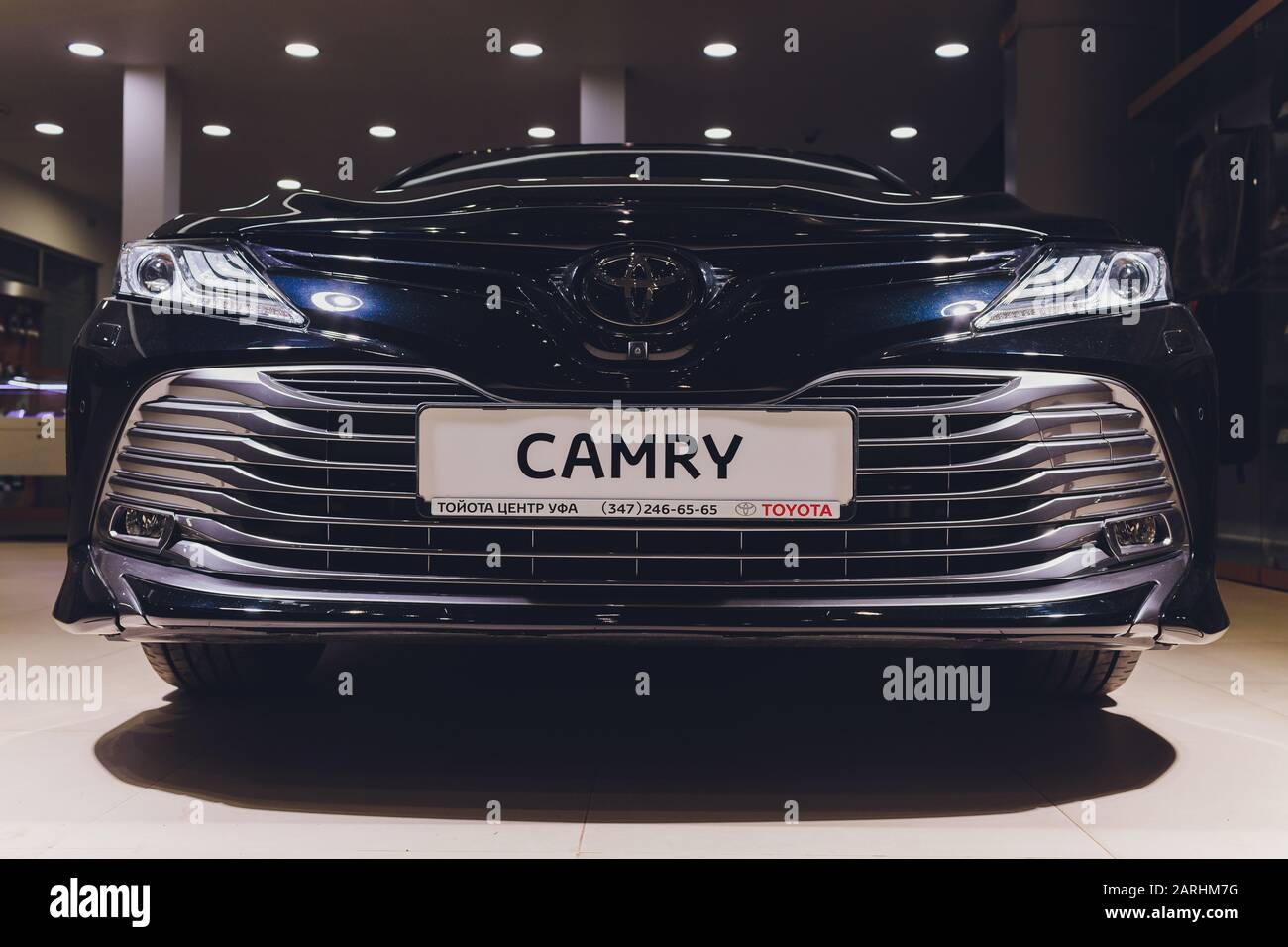 Ufa, Russia, 15 January, 2020: Toyota Camry, side view. Photography of ...