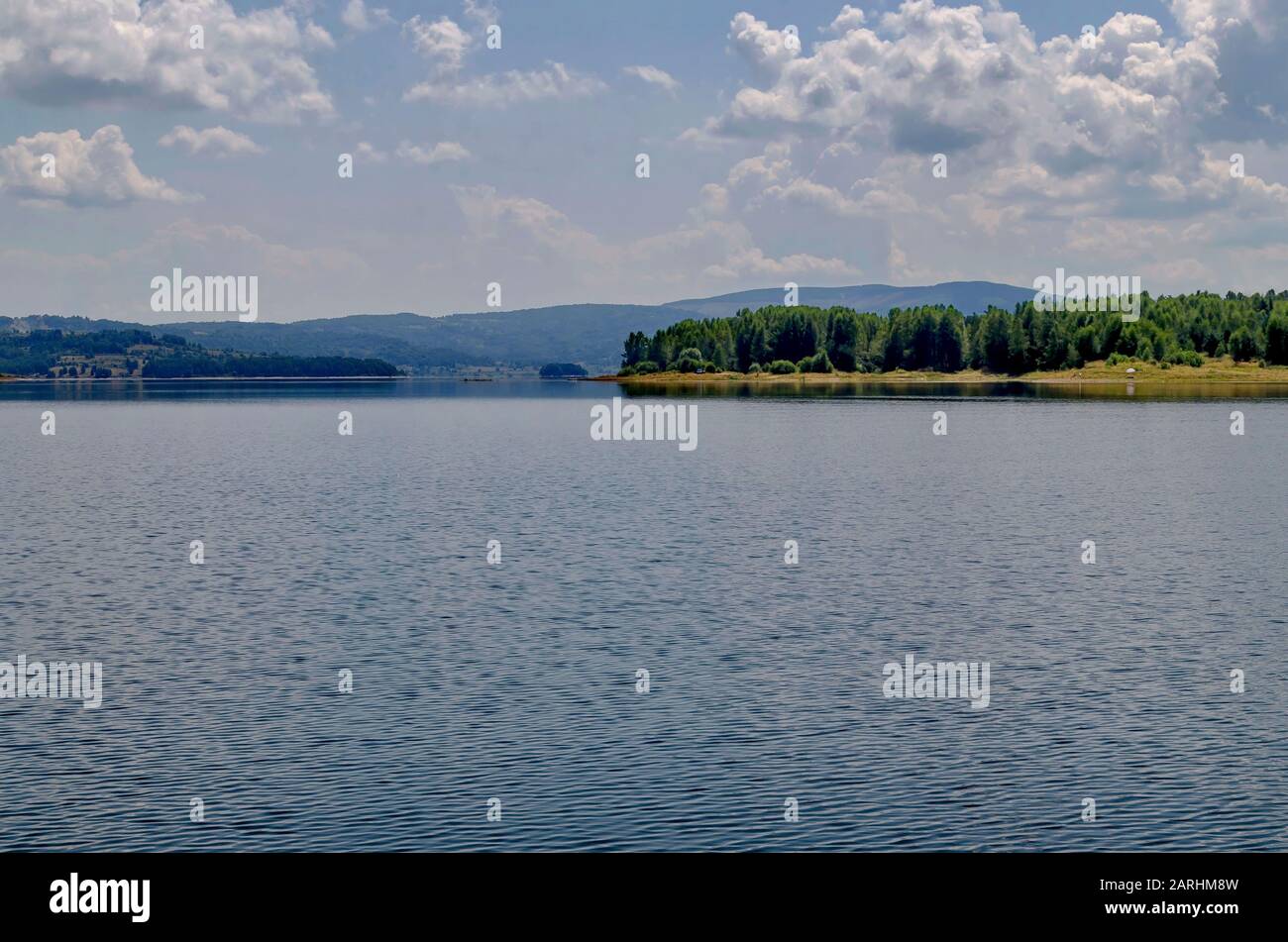 Landscape by Vlasinsko lake in Sarbia Stock Photo - Alamy