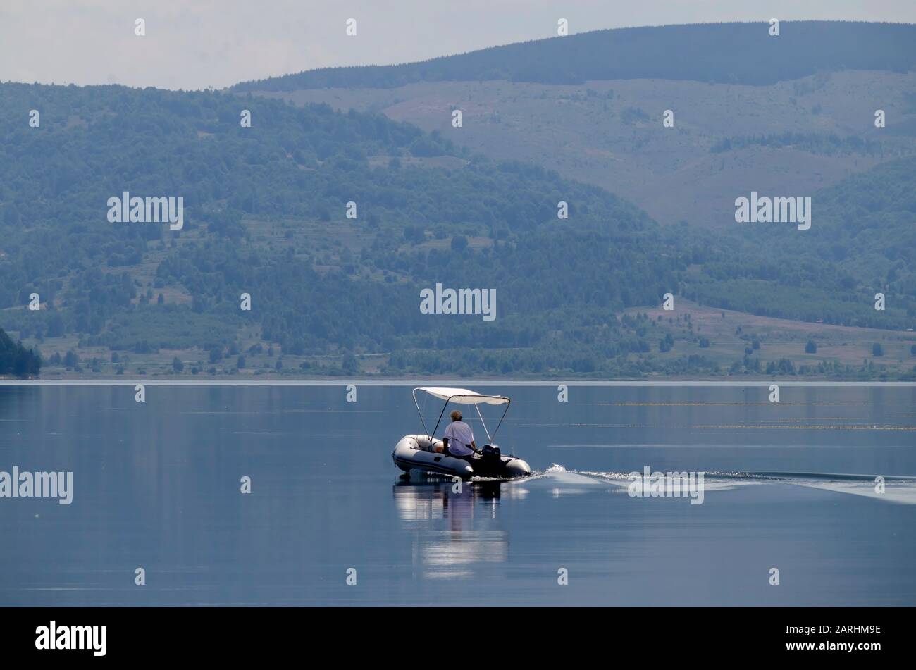 Landscape by Vlasinsko lake in Sarbia Stock Photo - Alamy