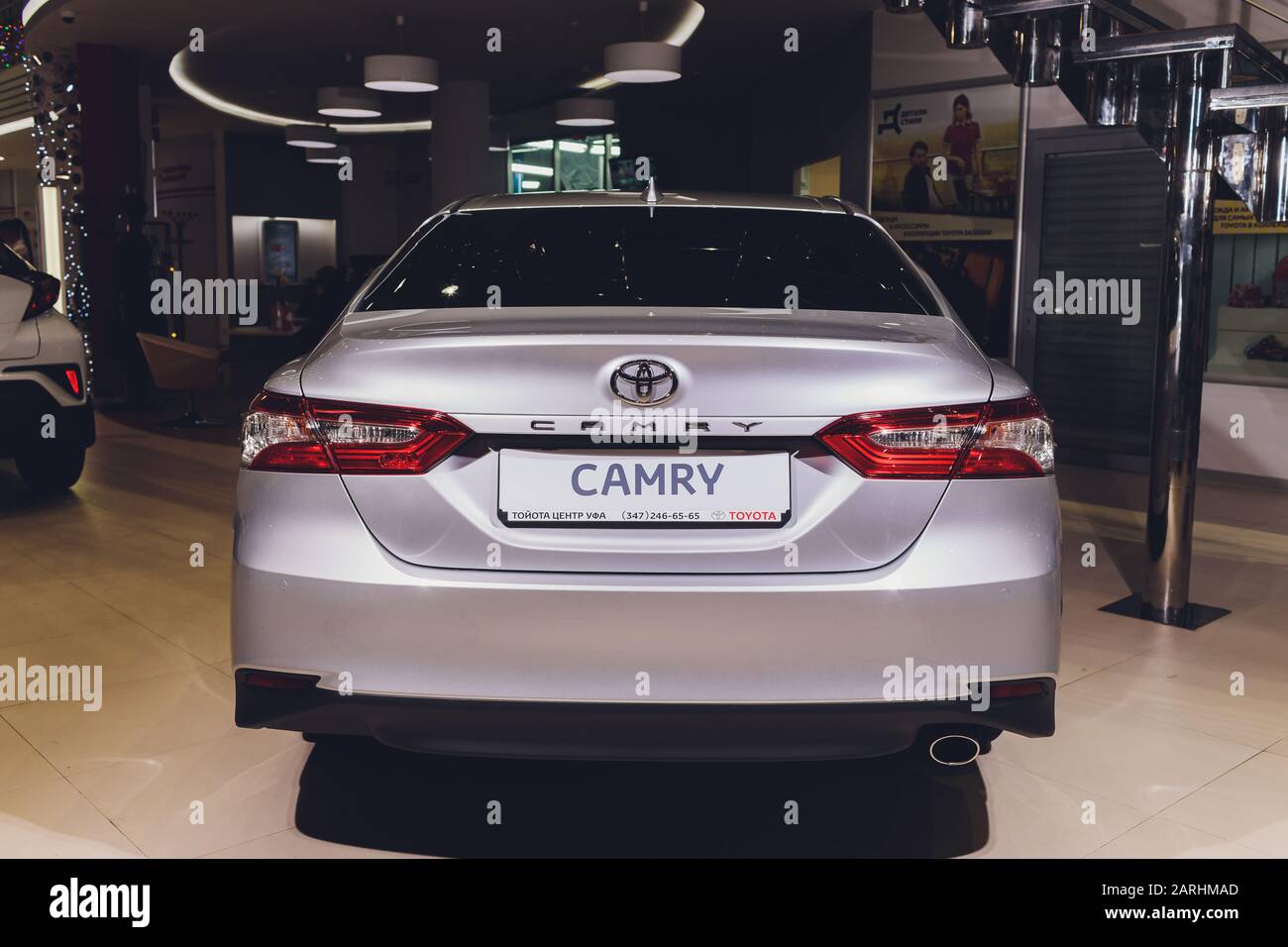 Ufa, Russia, 15 January, 2020: Toyota Camry, side view. Photography of ...