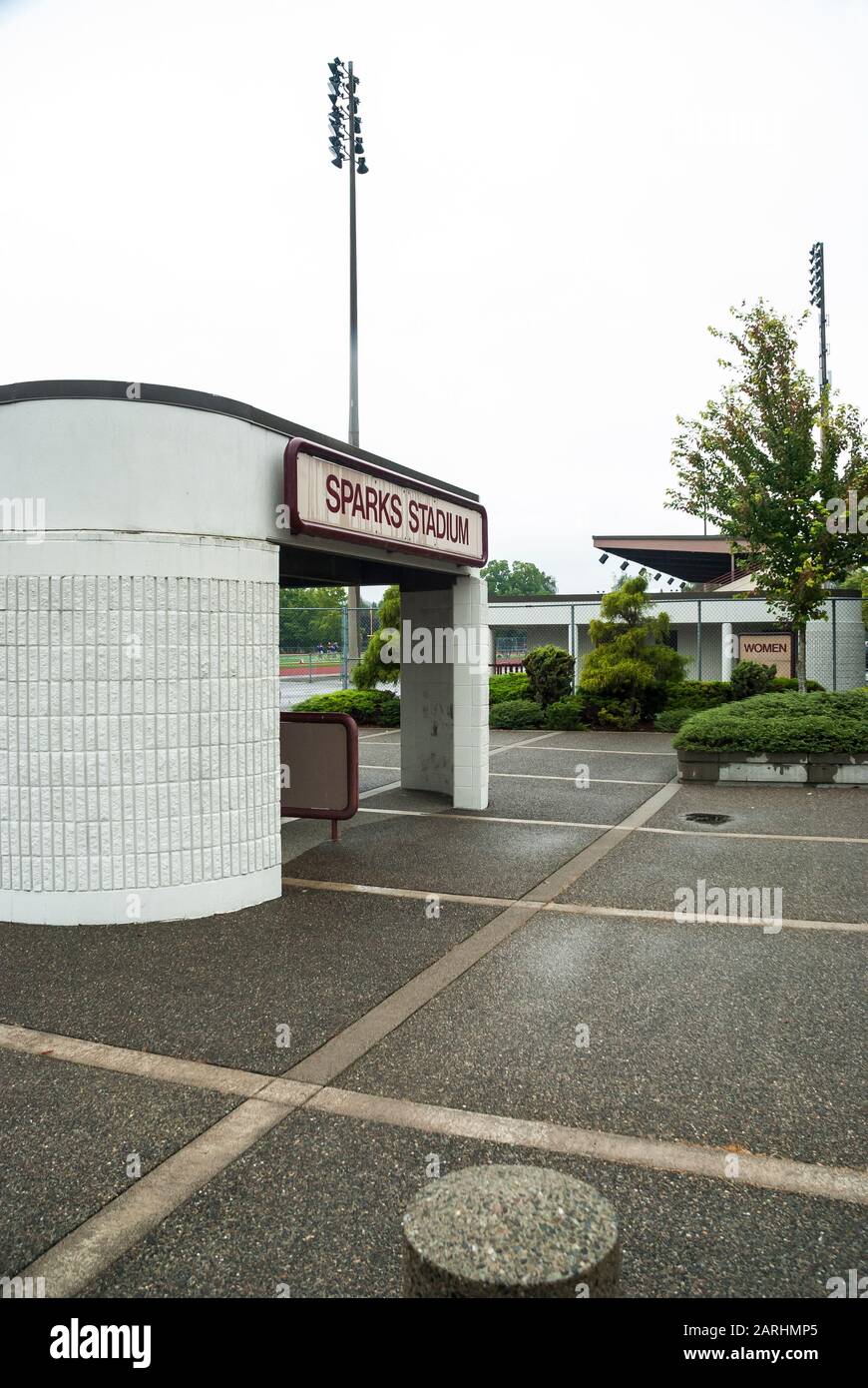 Small out-building structure at Sparks Stadium in Puyallup, Washington ...