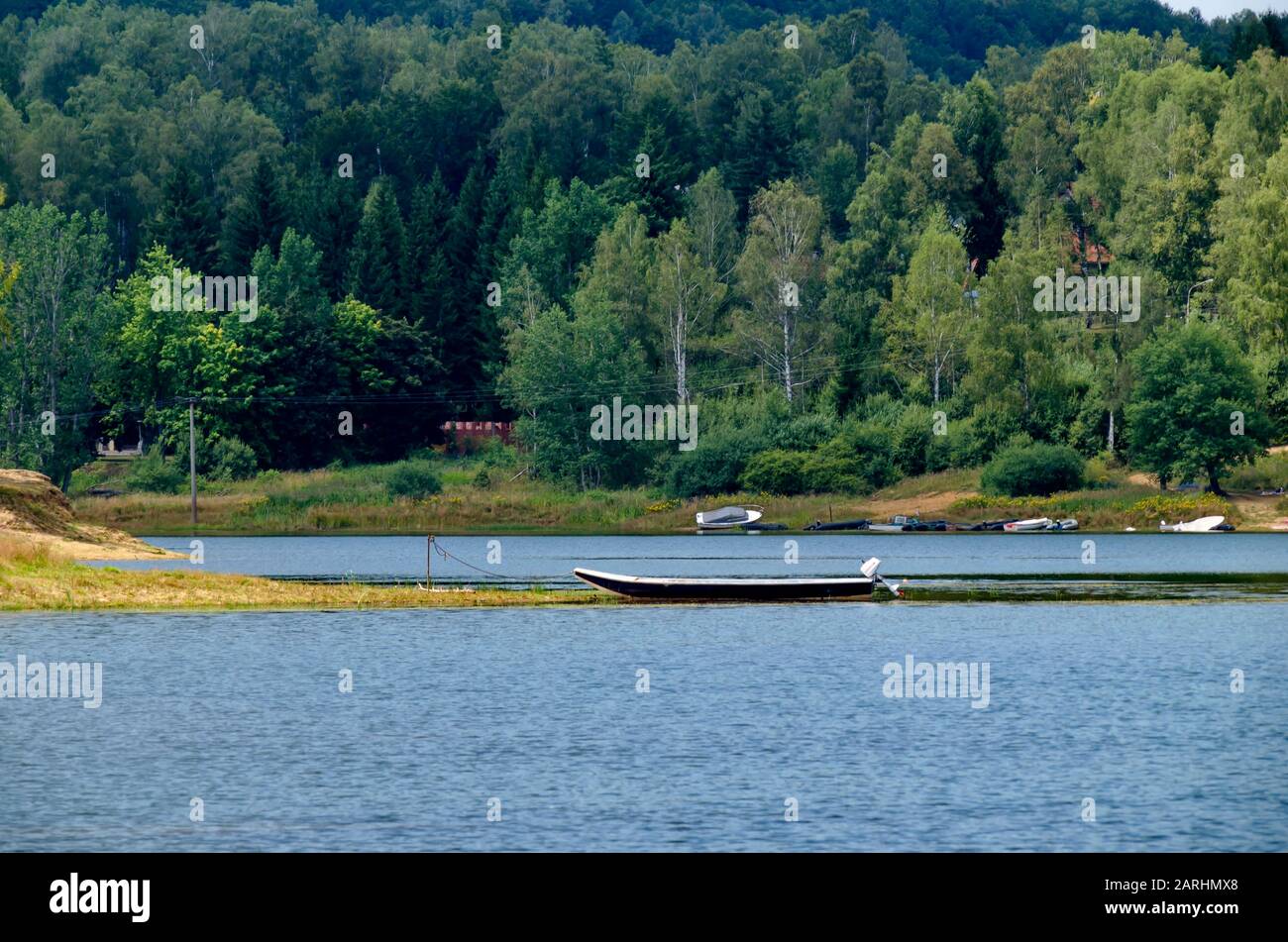Landscape by Vlasinsko lake in Sarbia Stock Photo - Alamy