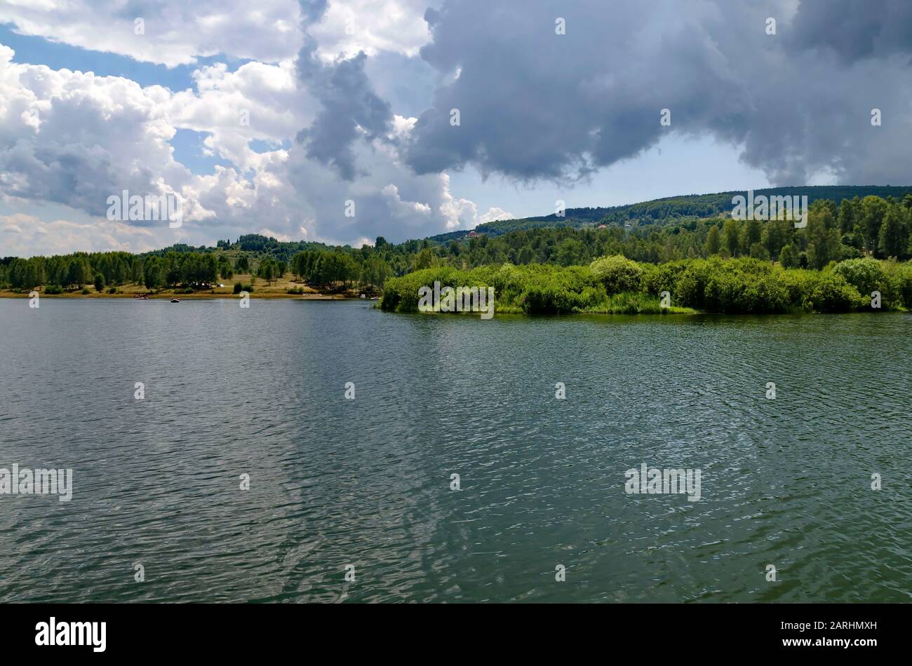 Landscape by Vlasinsko lake in Sarbia Stock Photo - Alamy