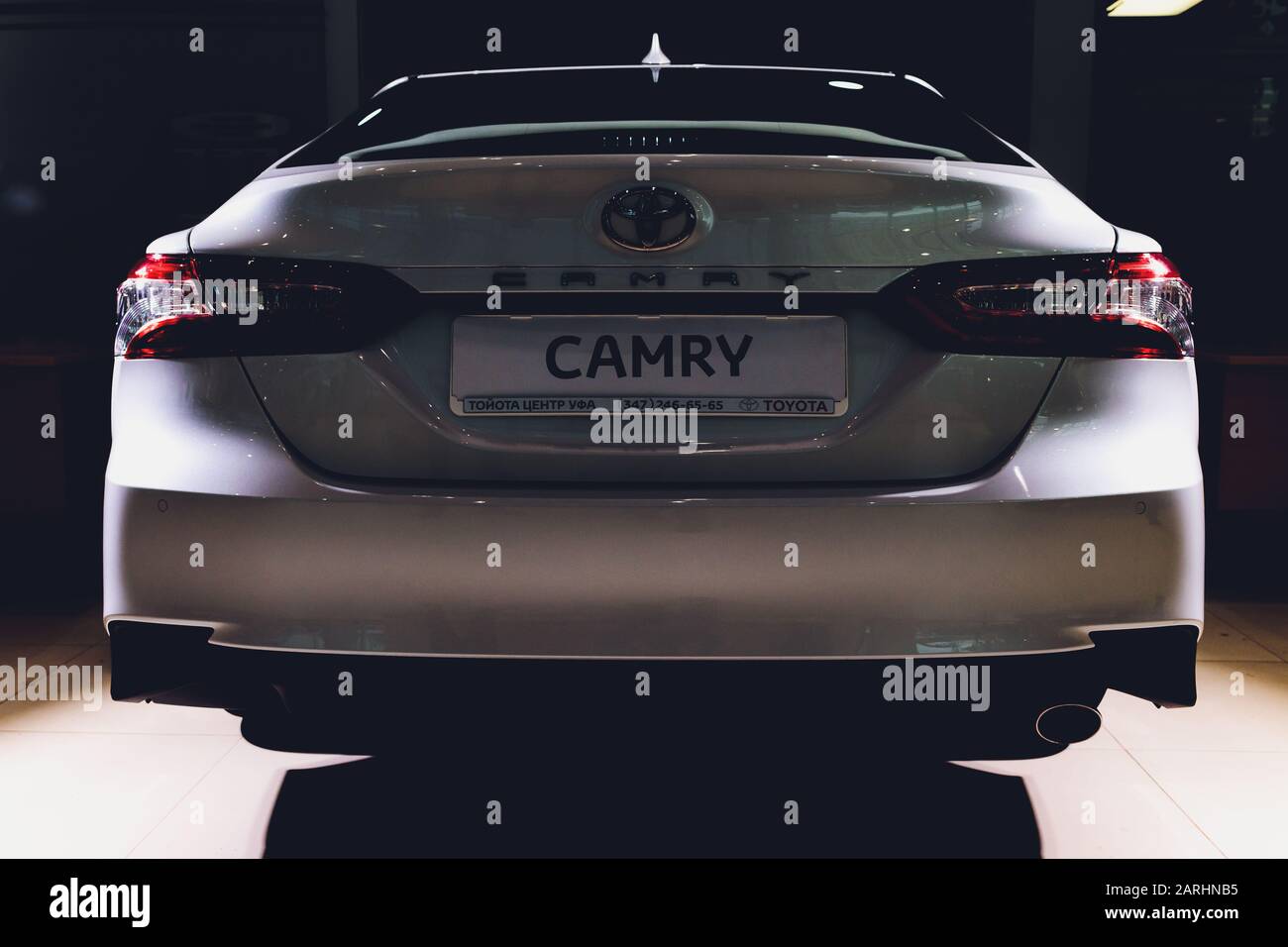 Ufa, Russia, 15 January, 2020: Toyota Camry, side view. Photography of ...
