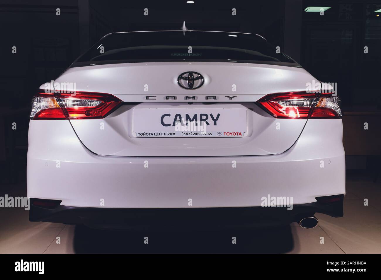 Ufa, Russia, 15 January, 2020: Toyota Camry, side view. Photography of ...