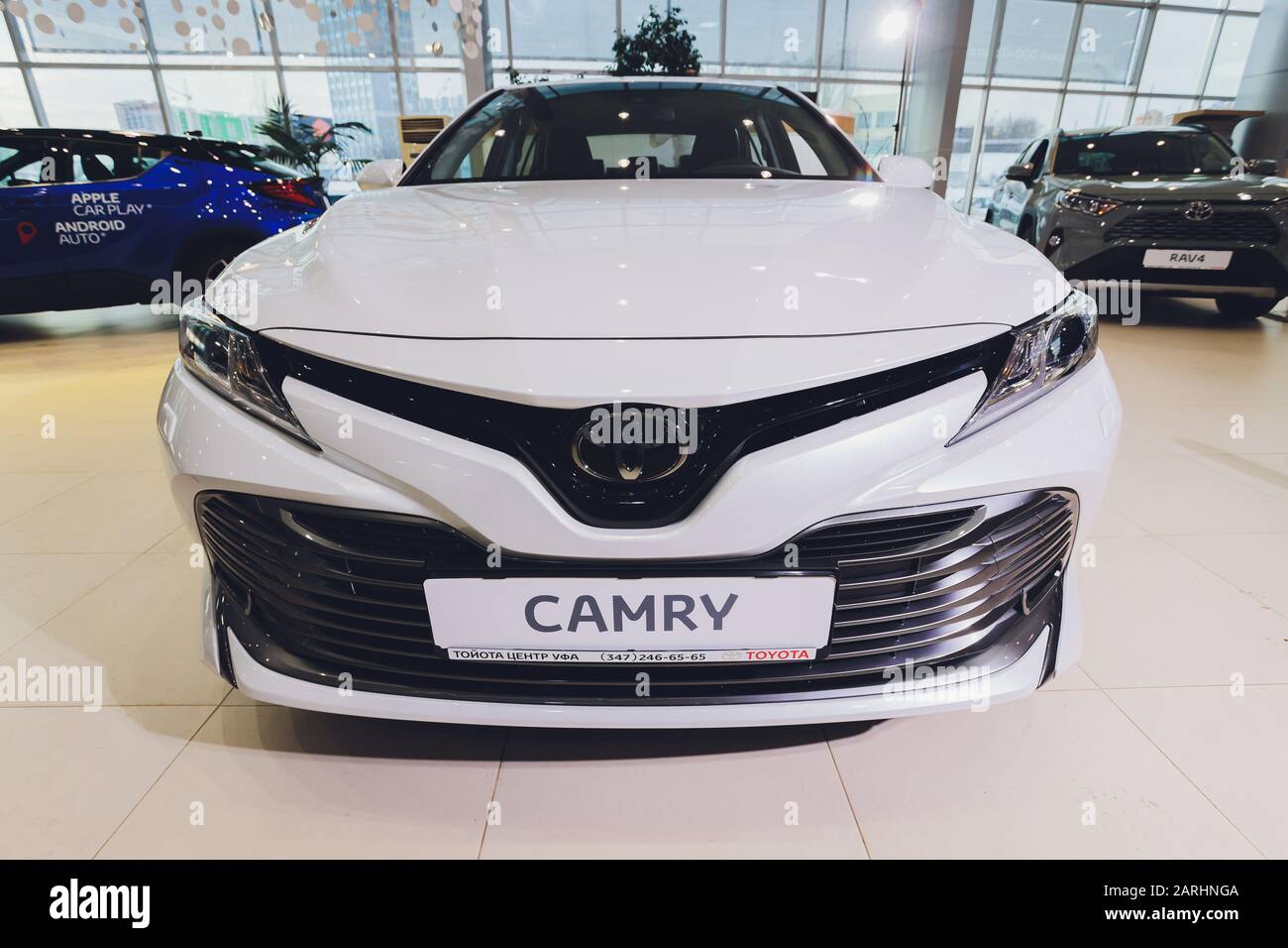 Ufa, Russia, 15 January, 2020: Toyota Camry, side view. Photography of ...