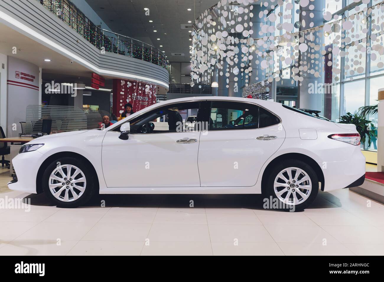 Ufa, Russia, 15 January, 2020: Toyota Camry, side view. Photography of ...