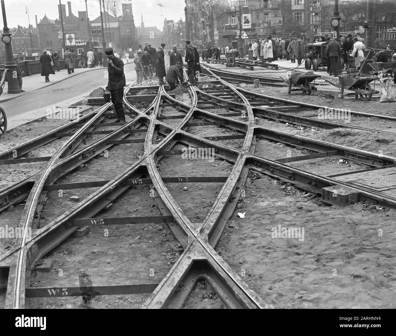 Tram works Black and White Stock Photos & Images - Alamy