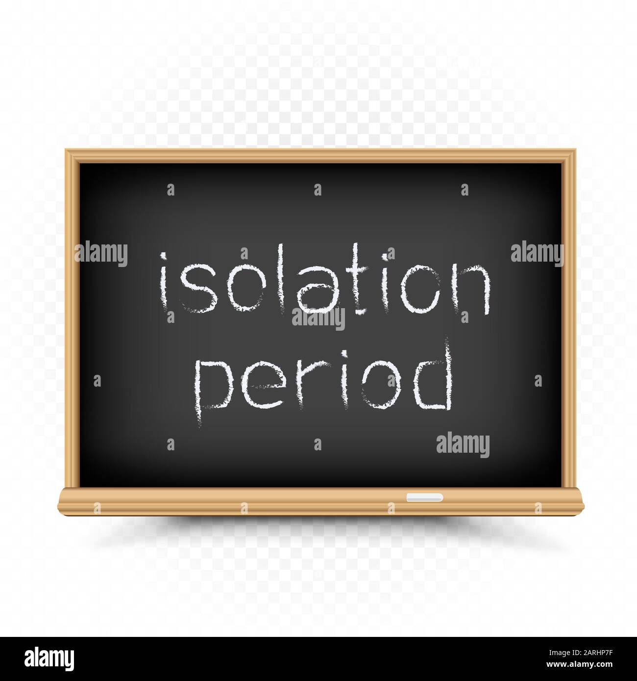 isolation period text draw on chalkboard Stock Vector Image & Art - Alamy