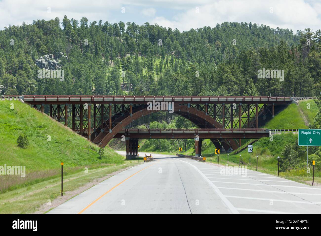 The intersection of Route 16 and Route 16A just north of Keystone ...
