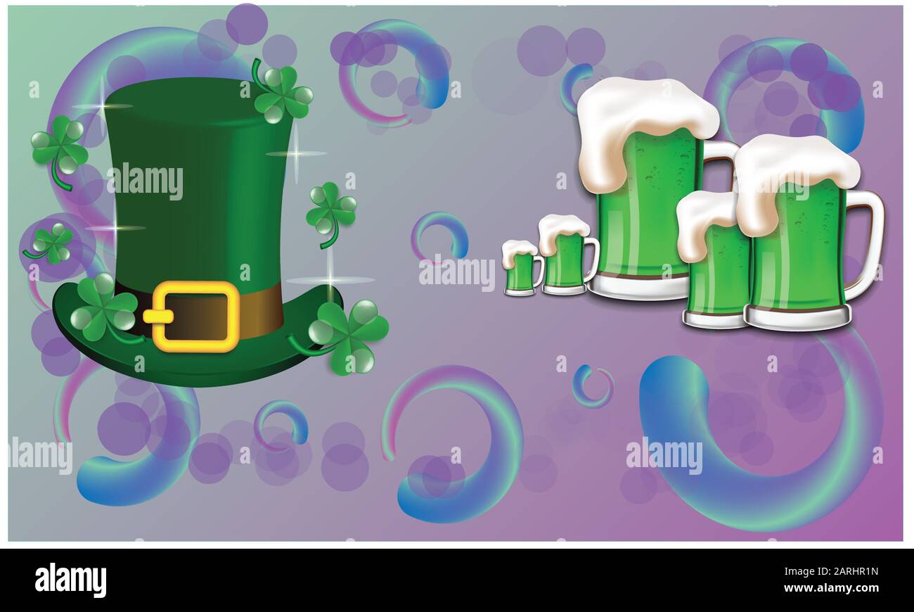 Magic hat with beer Stock Photo - Alamy