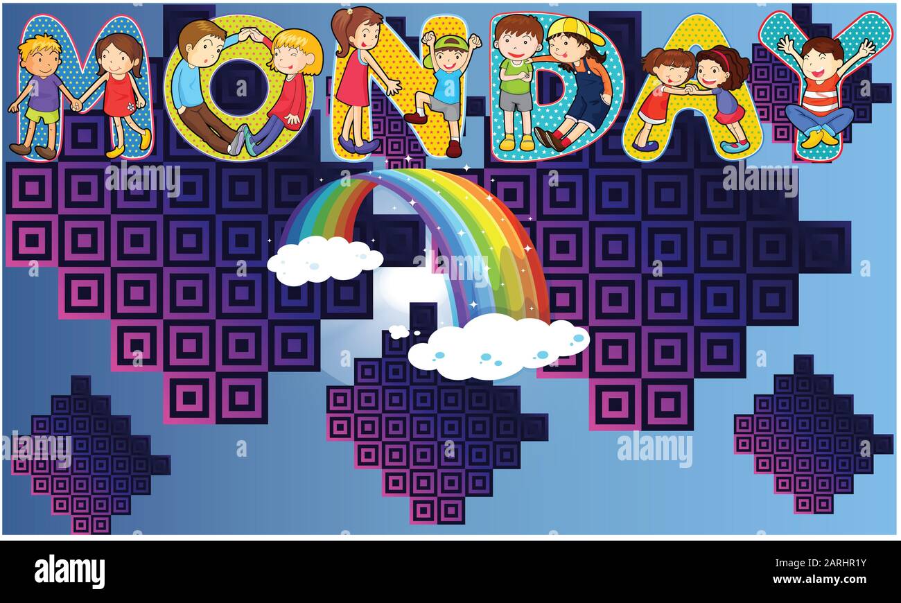 Monday vector vectors hi-res stock photography and images - Alamy