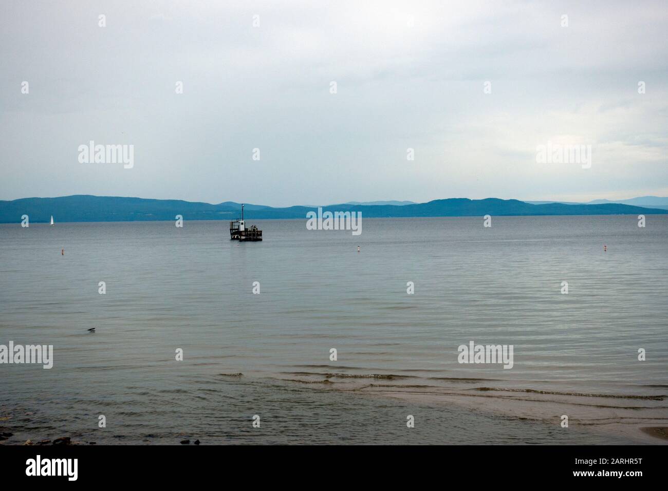 coastline of Lake Champlain Vermont Stock Photo - Alamy